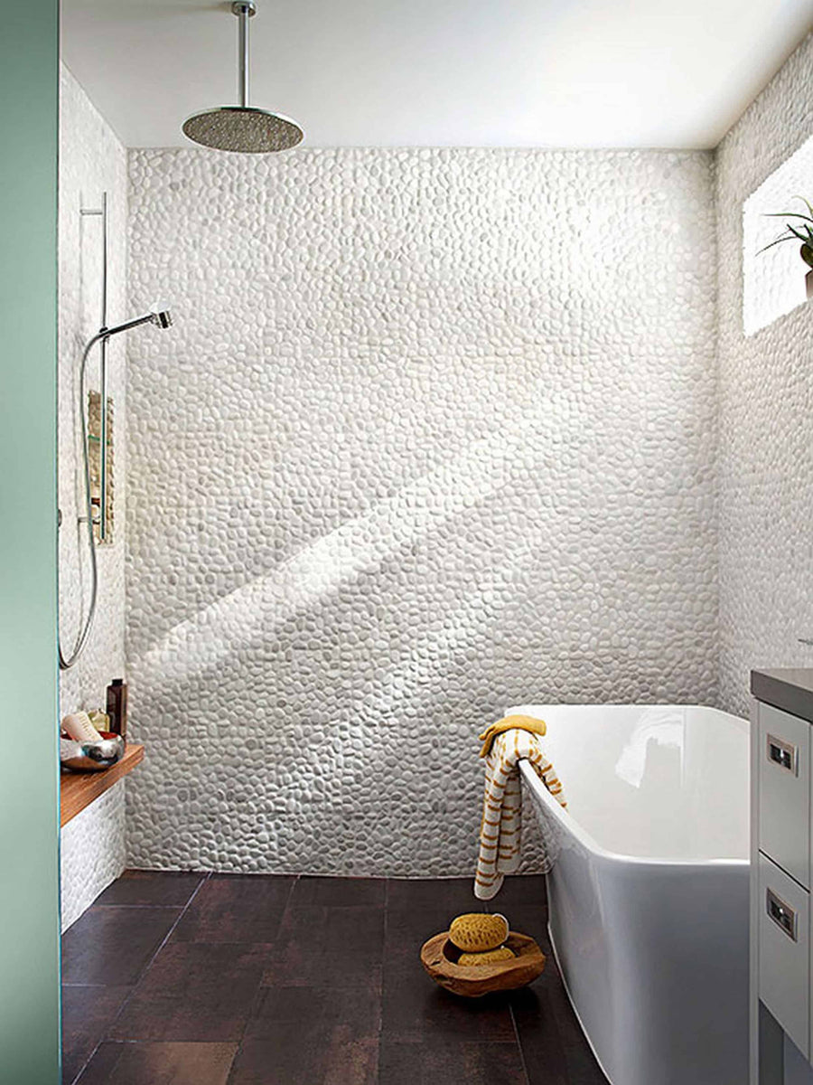 pebble tiles wall