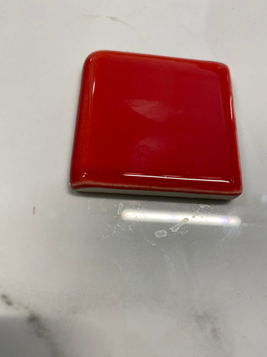 Corner Double Bullnose Red 2x2 inches (2 pcs) | difepi tiles