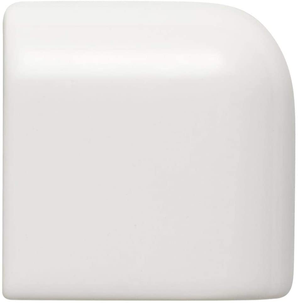 Bright White Ceramic Radius Bullnose Wall Trim Tile (2" x 2") | difepi ...